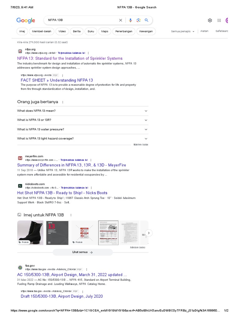 Nfpa 13B | PDF | Fire Sprinkler System | Safety