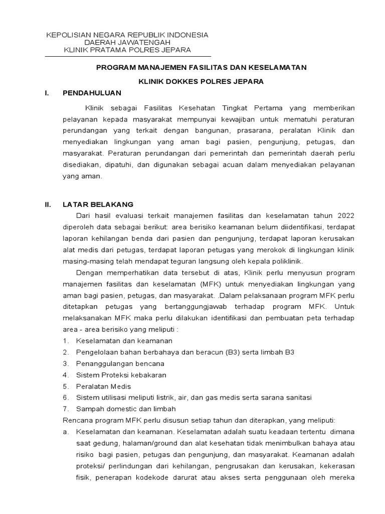 Program - MFK - Klinik Fixed | PDF | Pengembangan Diri | Sains & Matematika