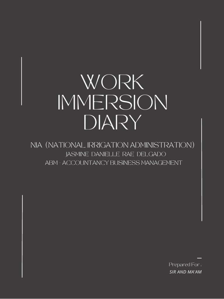 Example Work Immersion | PDF | Agriculture | Irrigation