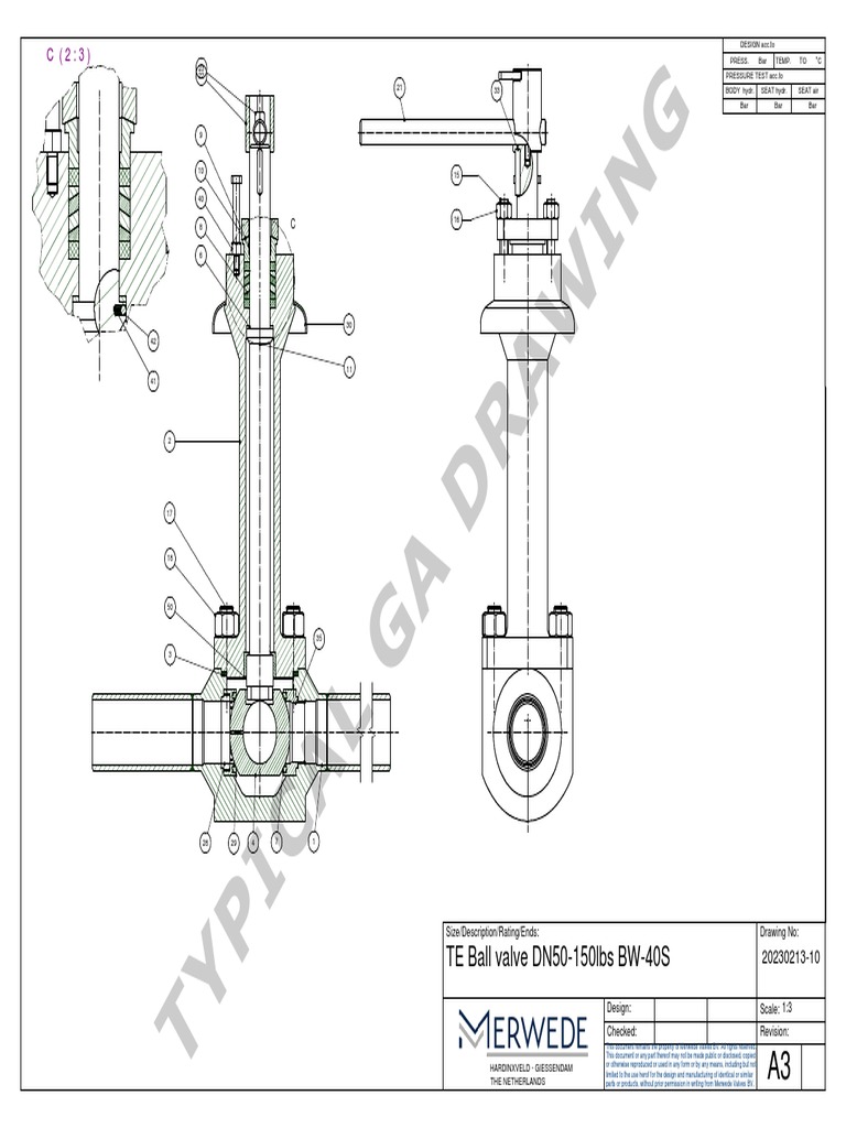 Typical GA Drawing | PDF | Chemical Engineering | Hydraulics