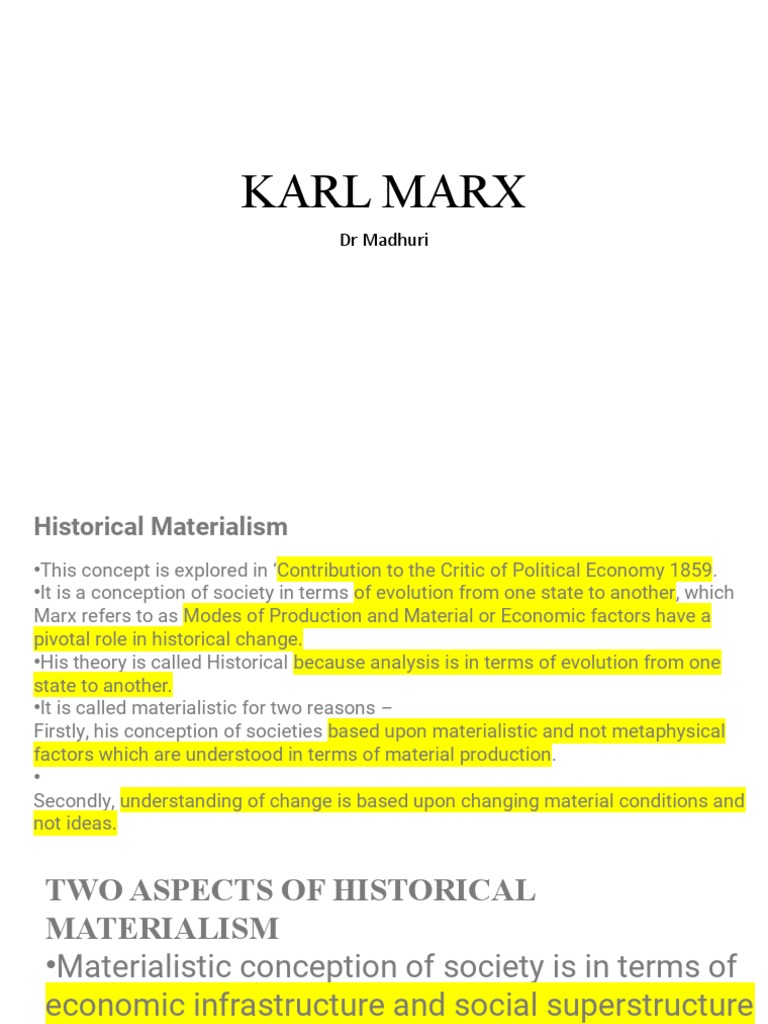 Karl Marx 4 | PDF | Marx's Theory Of Alienation | Karl Marx