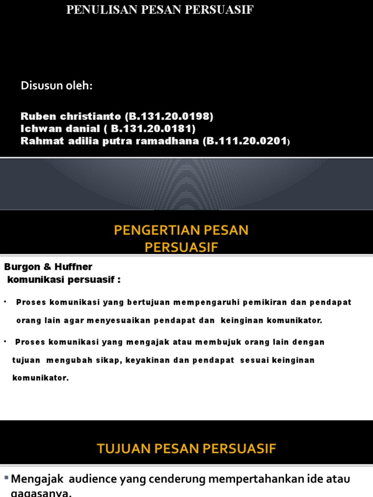 Penulisan Pesan Persuasif | PDF