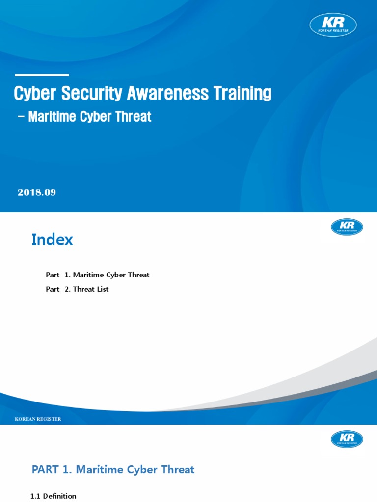 Maritime Cyber Security Awareness Training - Cyber Threat | Download ...