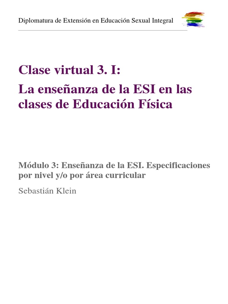 ESI en Educación Física: Perspectiva de Género | PDF | Masculinidad ...