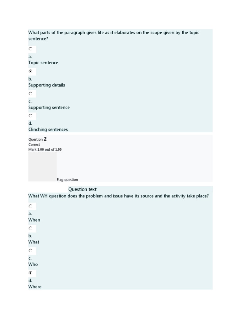 Reading and Writing Skills Exam 1 | PDF | Cognition | Human Communication