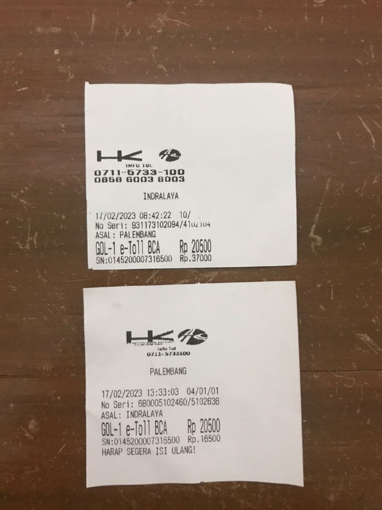 Contoh kwitansi tol | PDF