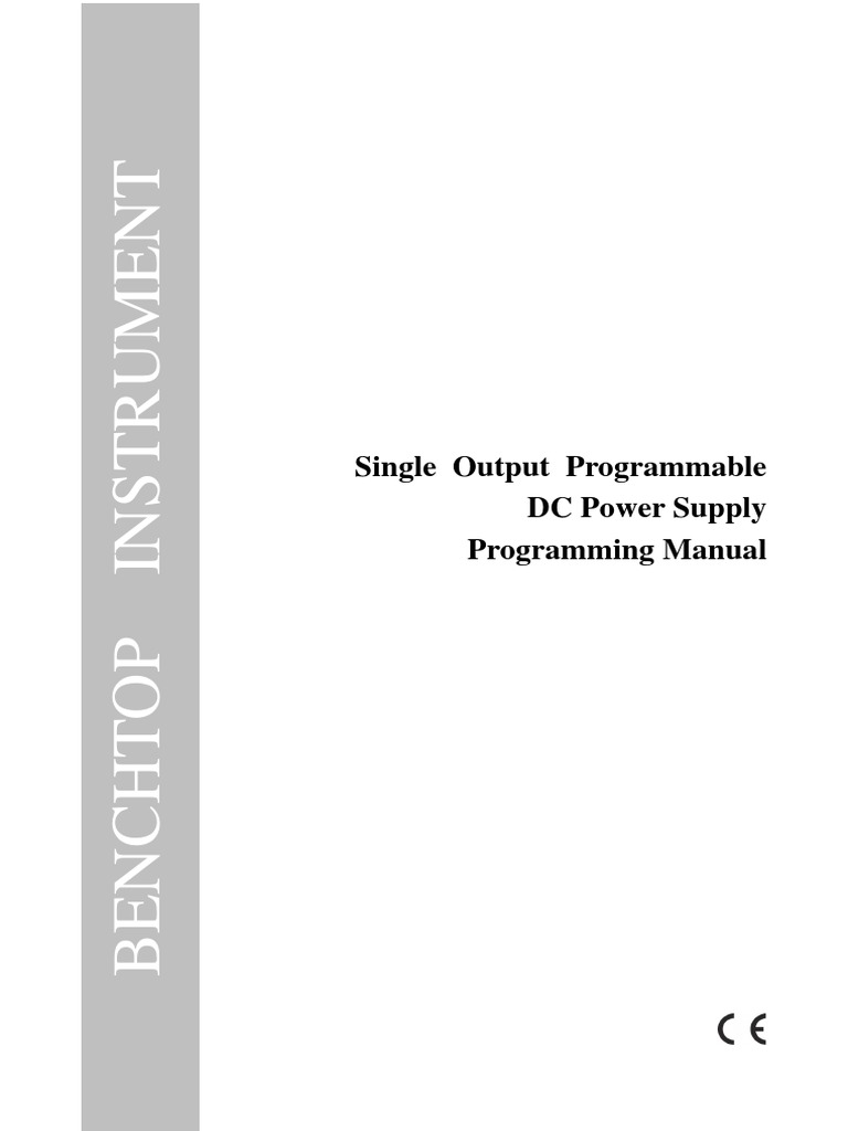 Twintex PPS-3010 Programming Manual | PDF | Parameter (Computer Programming) | Software Engineering
