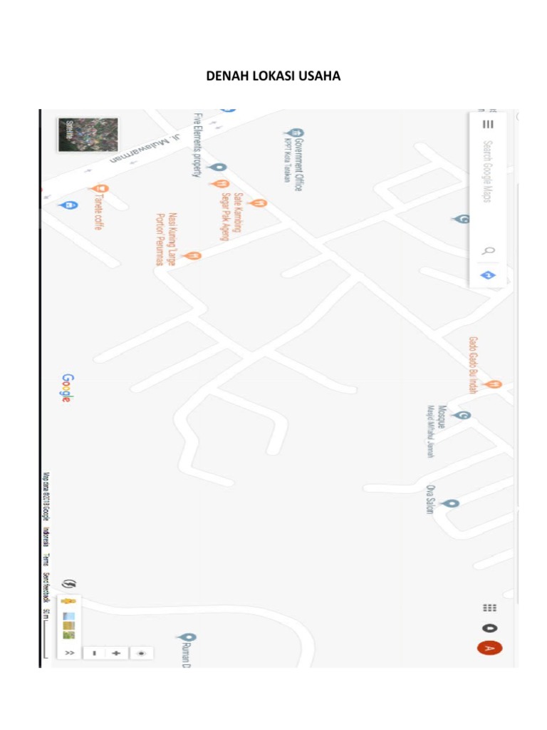Denah Lokasi Usaha | PDF