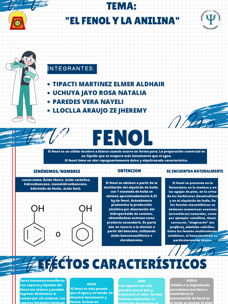 Fenol y Anilina | PDF | Ciencias fisicas | Materiales