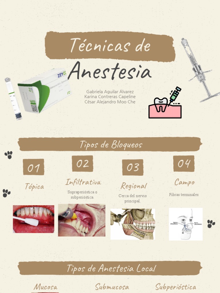 Técnicas de Anestesia | PDF | Odontología | Cara