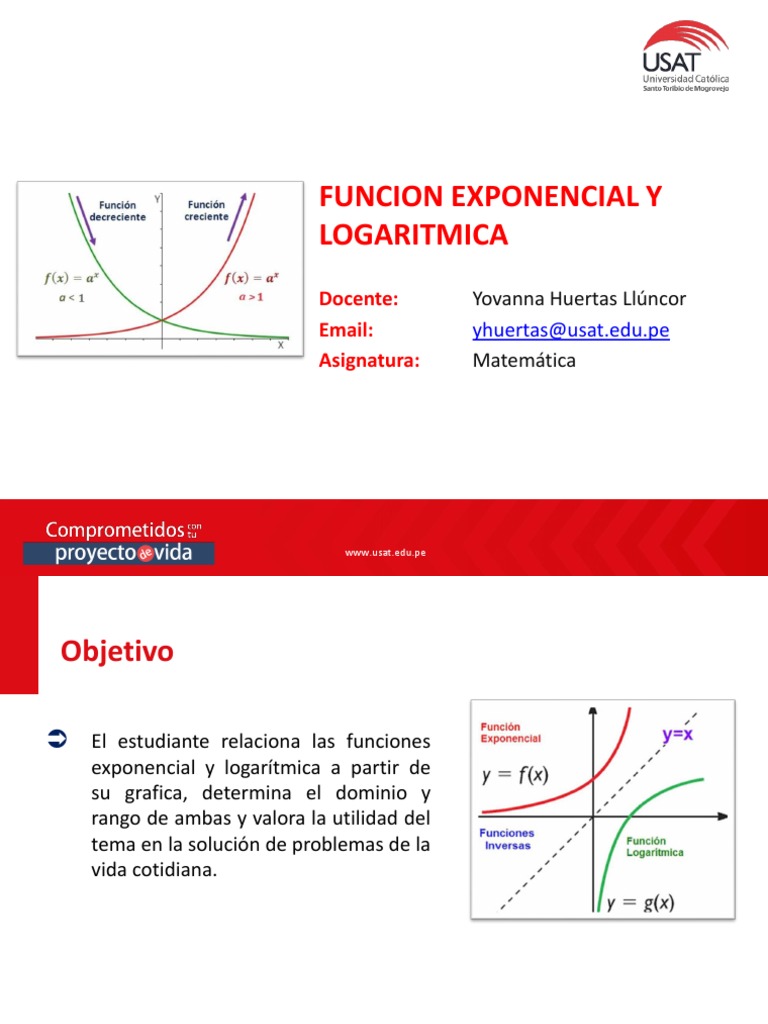 2.5. Funcion Exponencial y Logarítmica | PDF | Logaritmo | Funcion exponencial