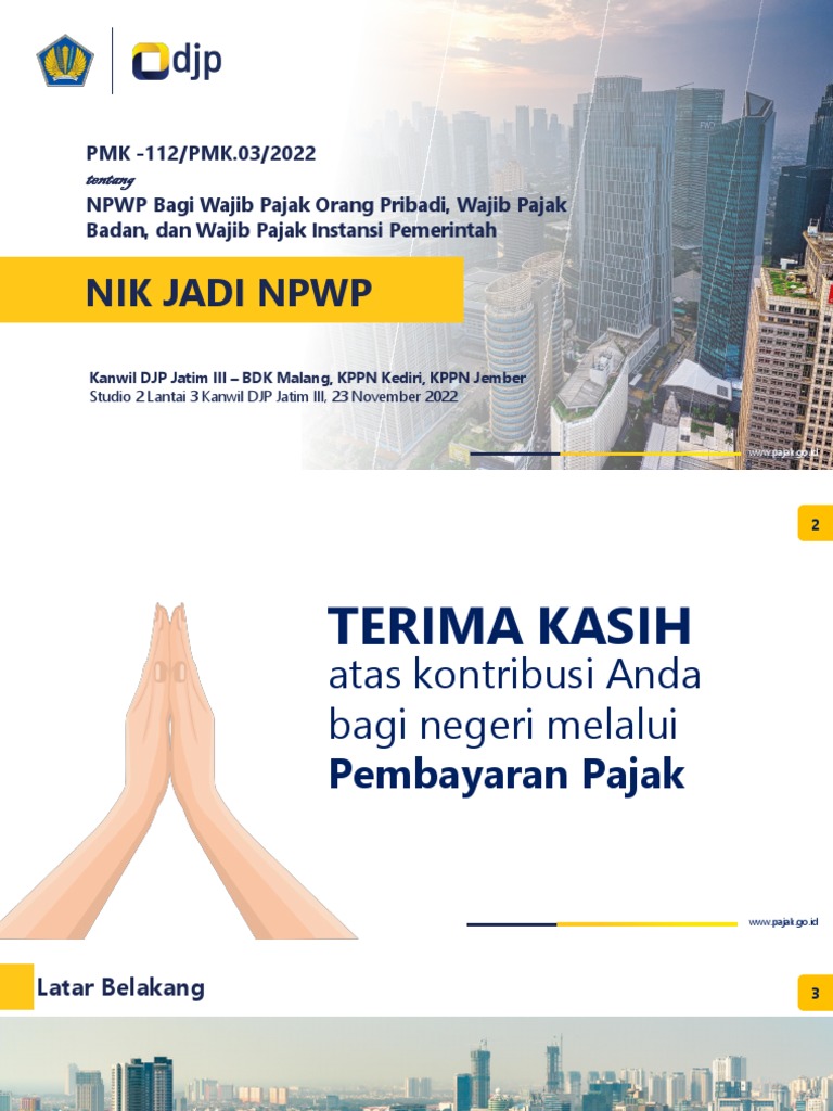 PMK 112 Nik NPWP | PDF
