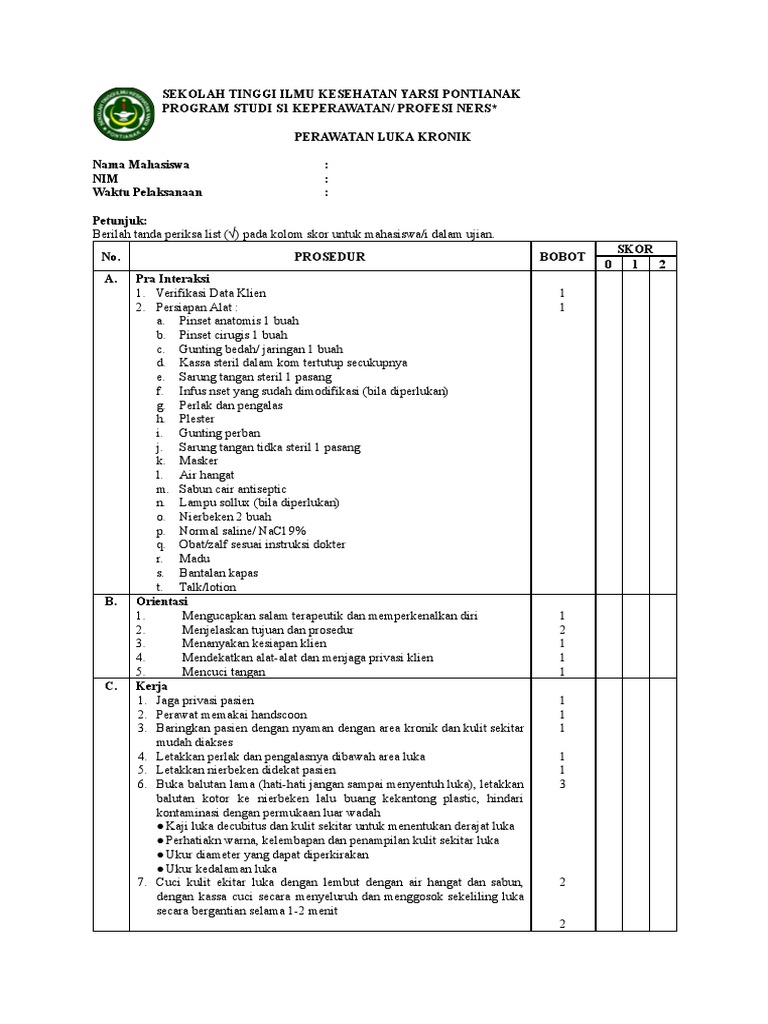 Perawatan Luka Kronik | PDF