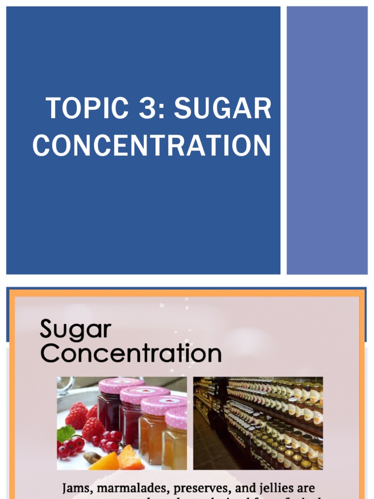 Sugar Concentration in Food Preservation | PDF