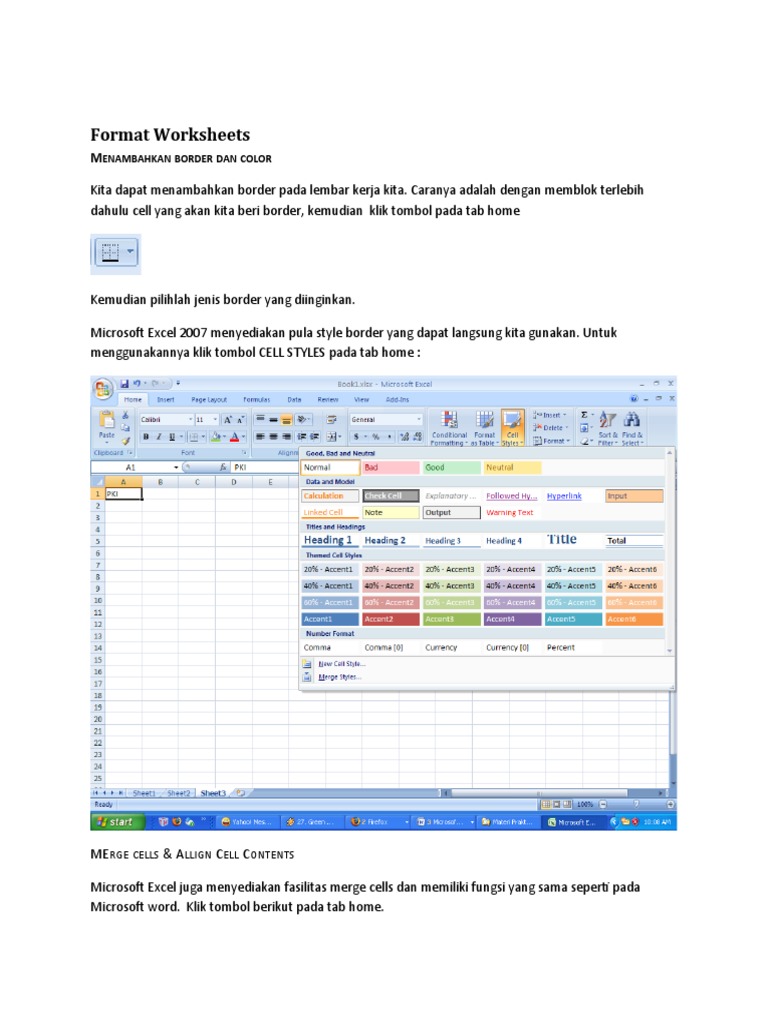 2 Format Worksheets | PDF