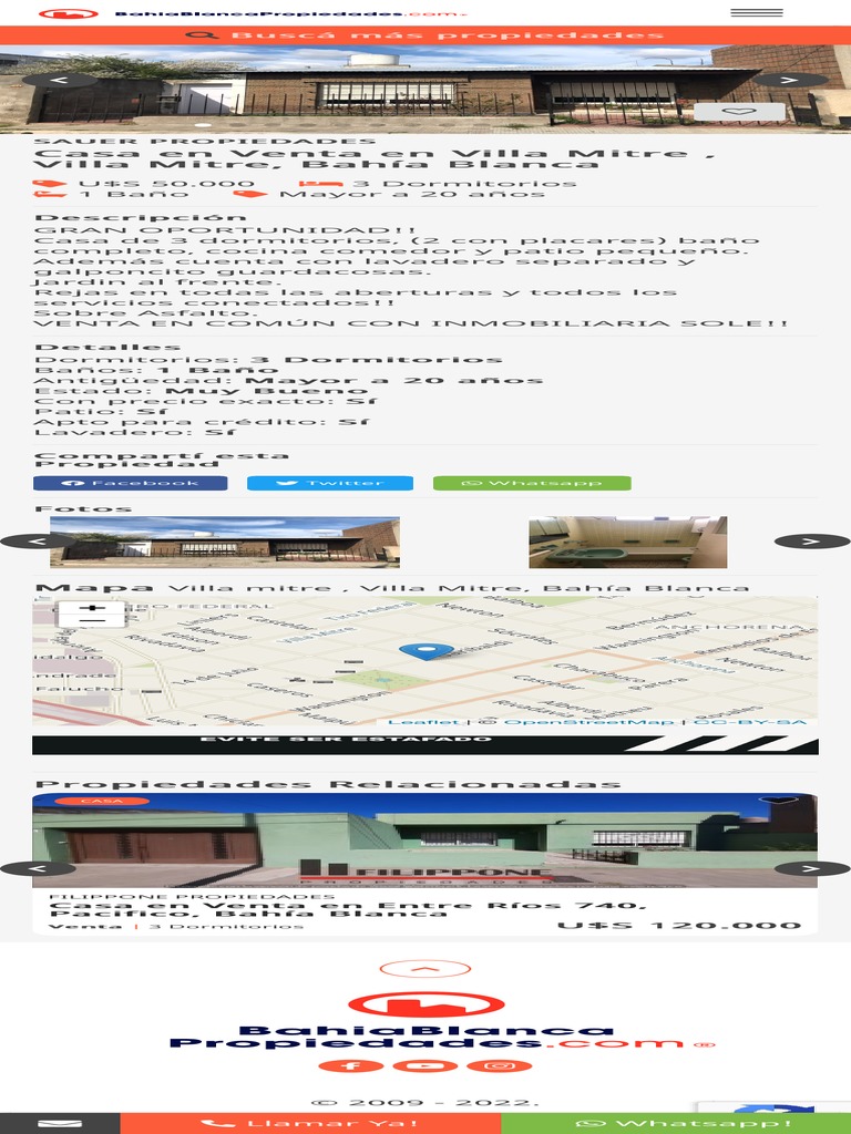 Casa en Venta en Villa Mitre, Villa Mitre, Bahía Blanca - Bahía Blanca Propiedades - El Mercado ...