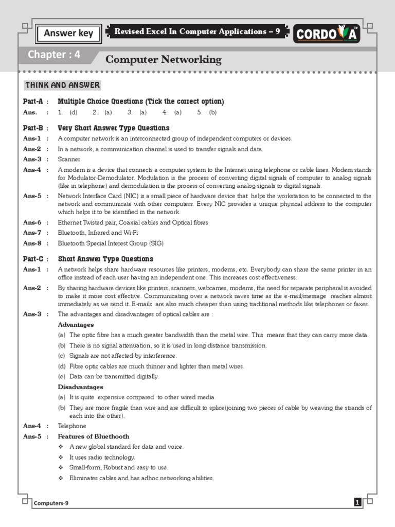 Chapter-4. Class 9.pdf | Download Free PDF | Computer Network | Modem