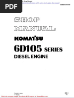 Hyundai Diesel Engine D4a d4d Shop Manual | PDF