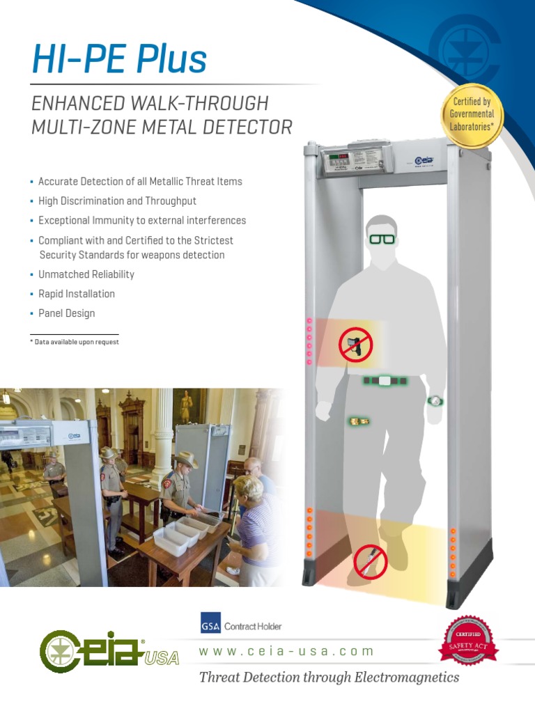 HIPEPlus | PDF | Metal Detector | Battery Charger