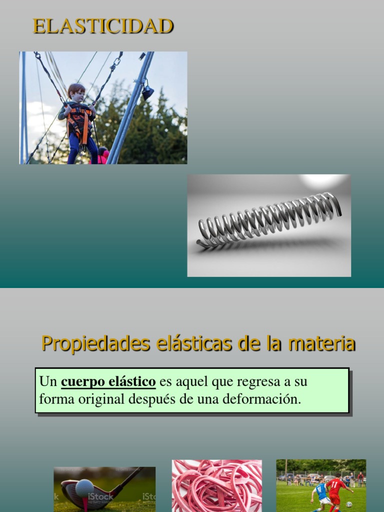ELASTICIDAD | PDF | Deformación (ingeniería) | Elasticidad (Física)