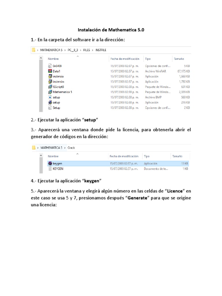 Instalación de Mathematica 5 | PDF | Crecimiento personal y profesional | Juegos y actividades