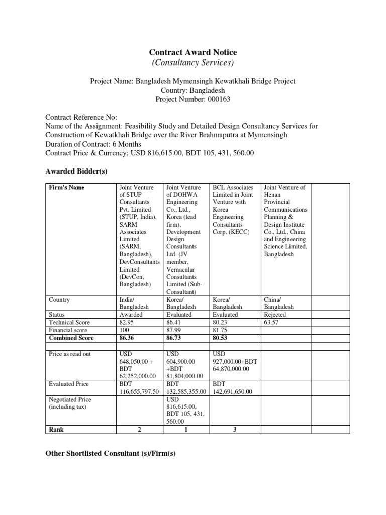Contract-Awarded-Notice-Bangladesh-Mymensingh-Kewatkhali-Bridge-Project ...