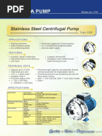 Ebara CDX Series Pump Specifications | PDF | Pump | Electric Motor
