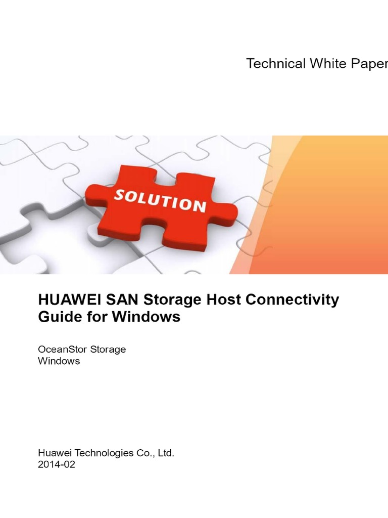 HUAWEI SAN Storage Host Connectivity Guide For Windows | PDF