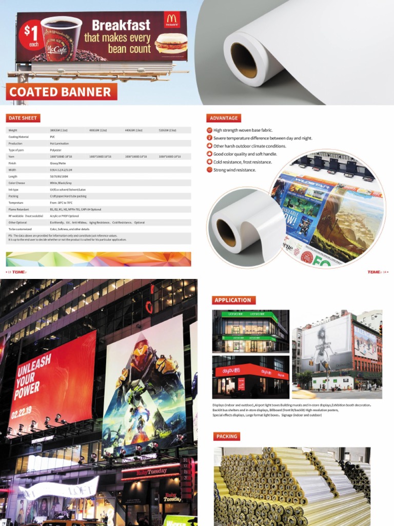 EJET Knife Coated Flex Banner Catalog | PDF