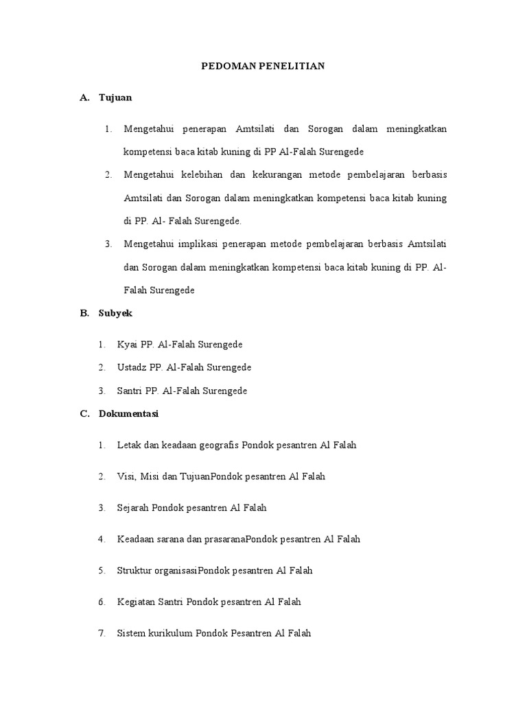 Metode Amtsilati dan Sorogan di PP Al-Falah | PDF