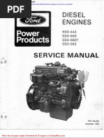 Hyundai Diesel Engine D4a d4d Shop Manual | PDF