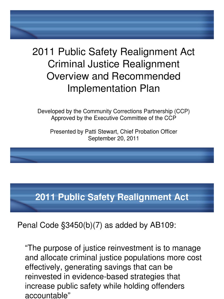 Public Safety Realignment | PDF | Probation | Criminal Justice