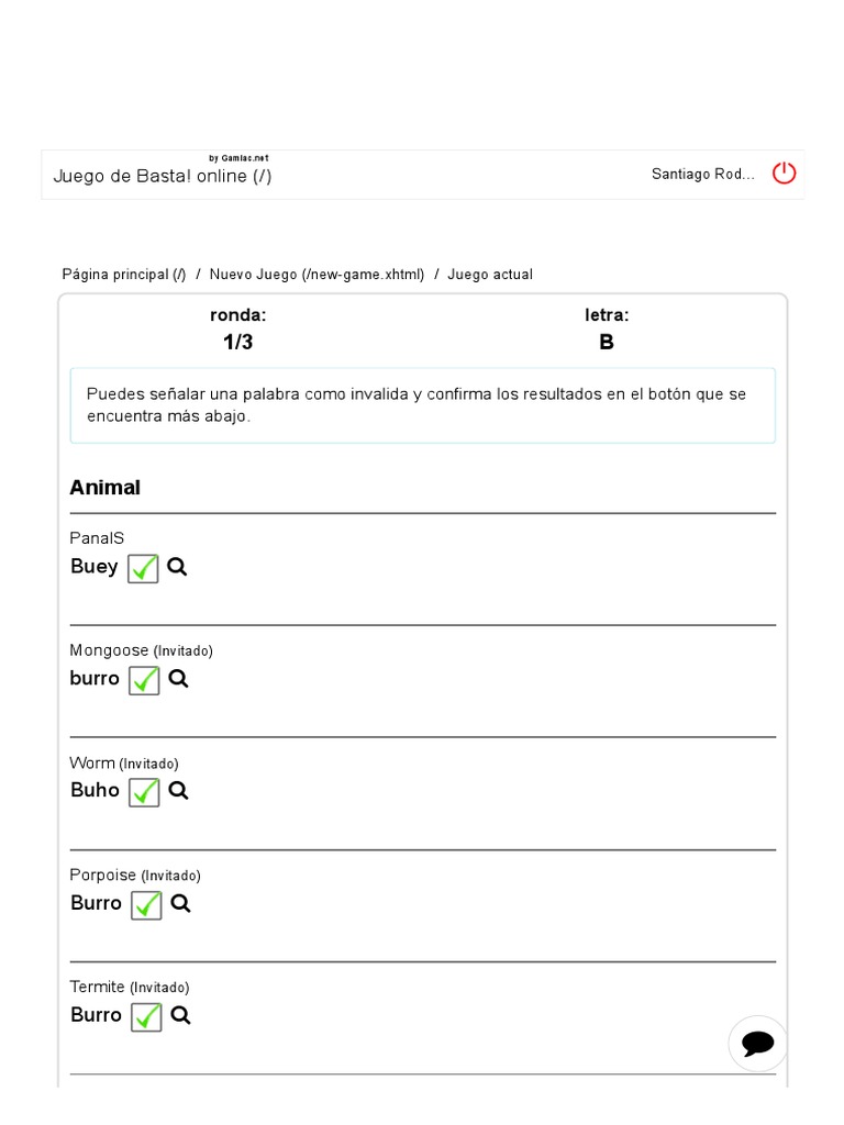 Juego de Basta!, Tutti Frutti, Lápiz Quieto, ¡Mercadito! Online | PDF