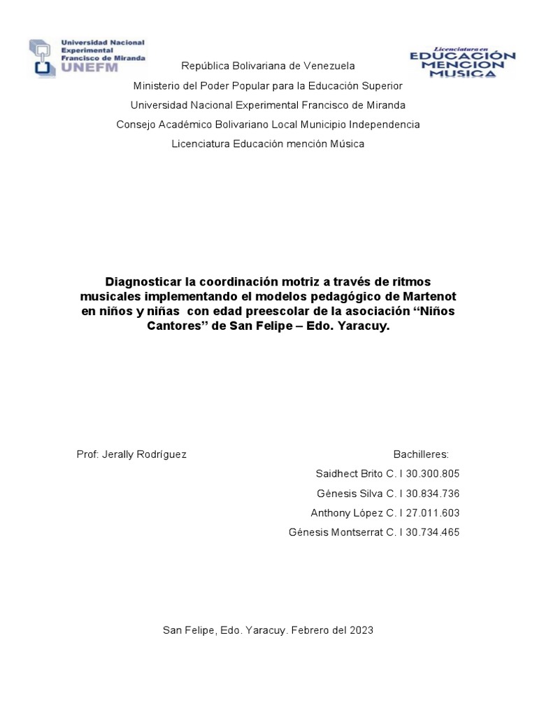 Unefm - Trabajo de Investigación-2 | PDF | Aprendizaje | Enseñando