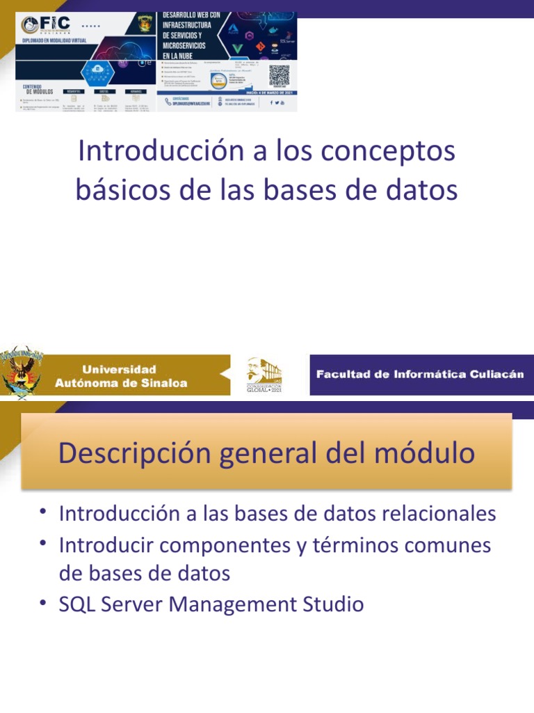 01 SQL Server Fundamentos | PDF | Servidor SQL de Microsoft | Bases de ...