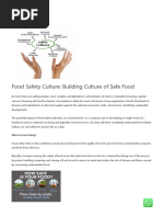 Food Safety Culture Assessment Tool | PDF | Food Safety | Hygiene