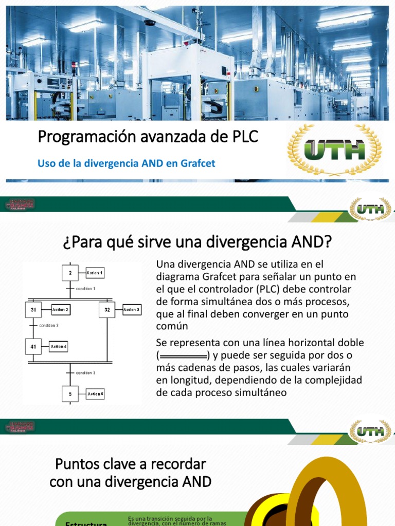 Programacion Avanzada de PLC. Uso de La Divergencia AND | PDF