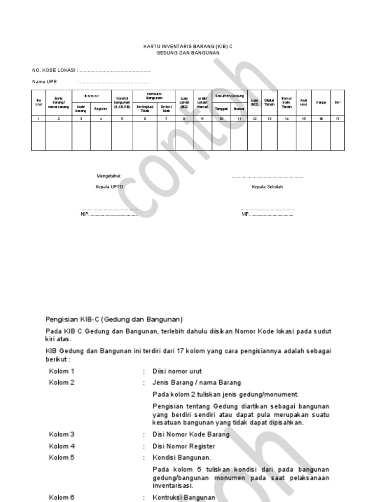 KIB C Gedung Bangunan | PDF