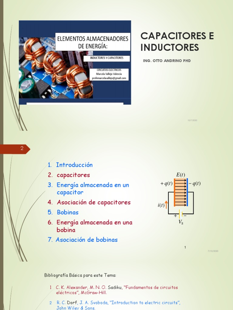 Capacitores-y-Bobinas | PDF | Inductor | Condensador