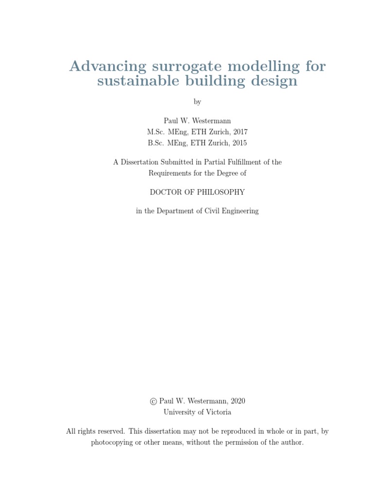 Dissertation Westermann 2020 | PDF | Simulation | Science