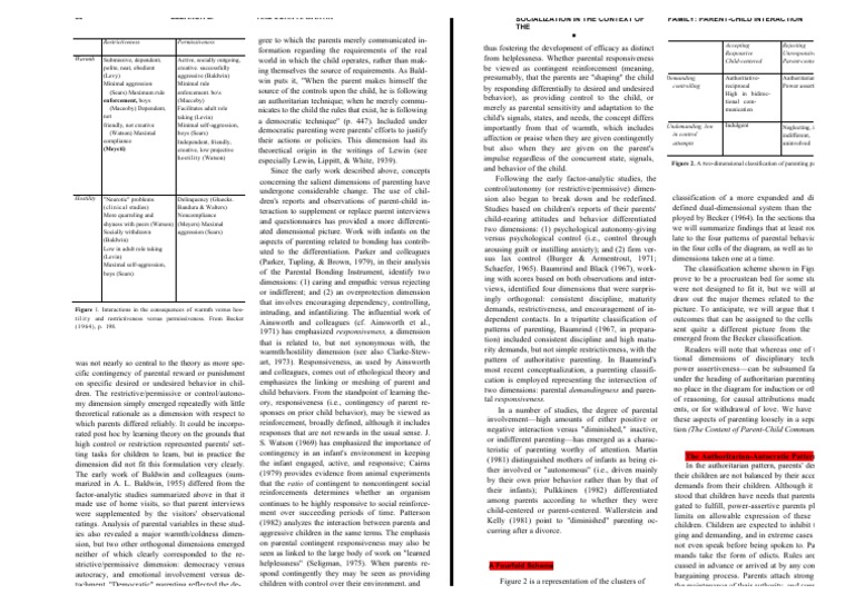 Socialization in The Context of The Family - Parent-Child Interaction-1 | PDF | Parenting | Family
