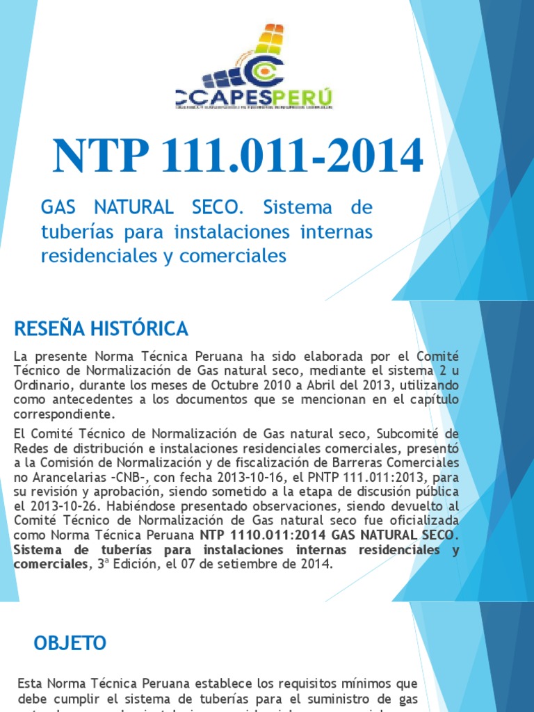 Clase - 03-NTP 111.011 | PDF | Tubería (transporte de fluidos) | Construcción
