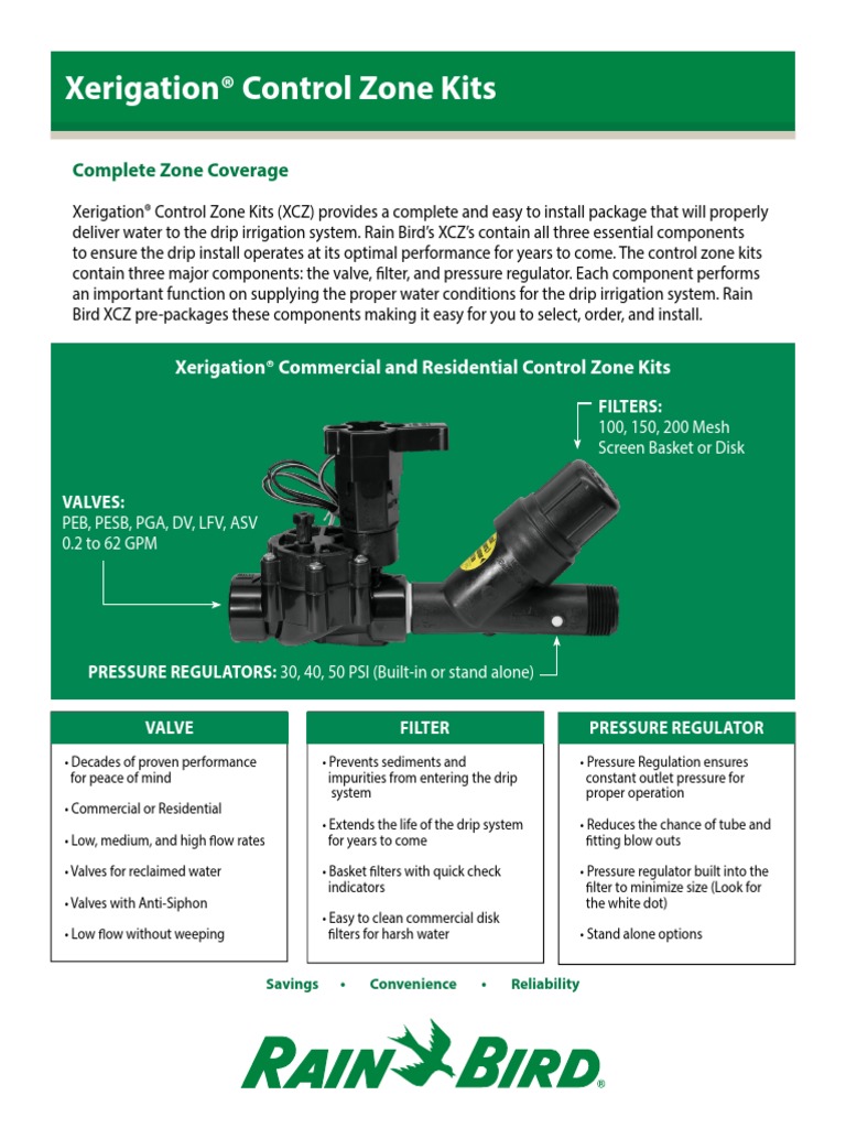 D41267a - Xerigation Control Zone Kits - 073020 - Web1 | PDF | Valve ...
