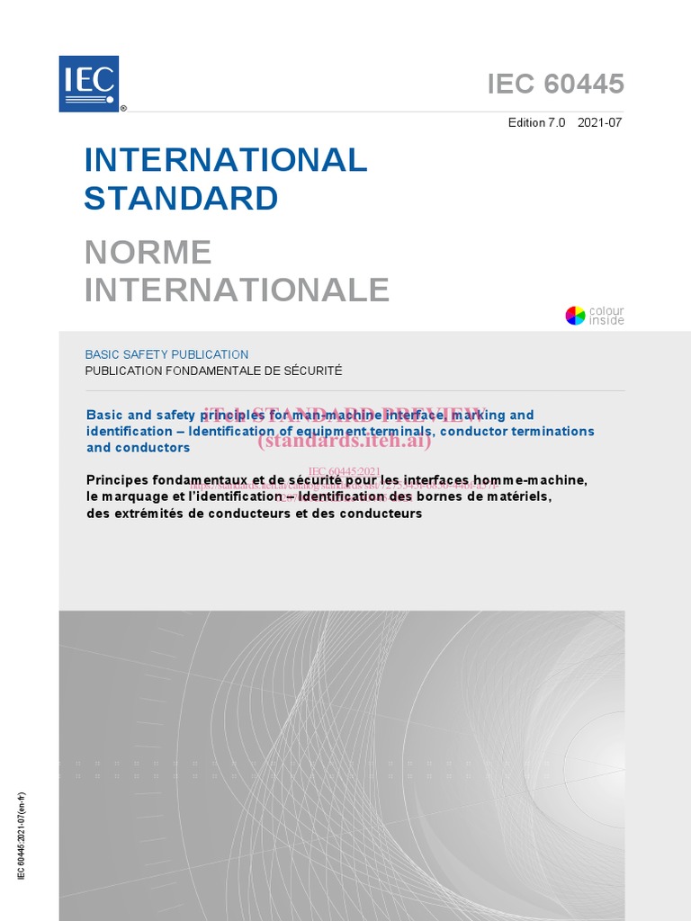Iec 60445 2021 | PDF | Communication écrite | Informatique