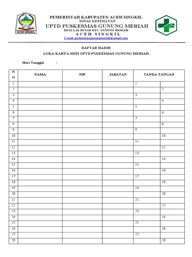 Absen Lokmin | PDF