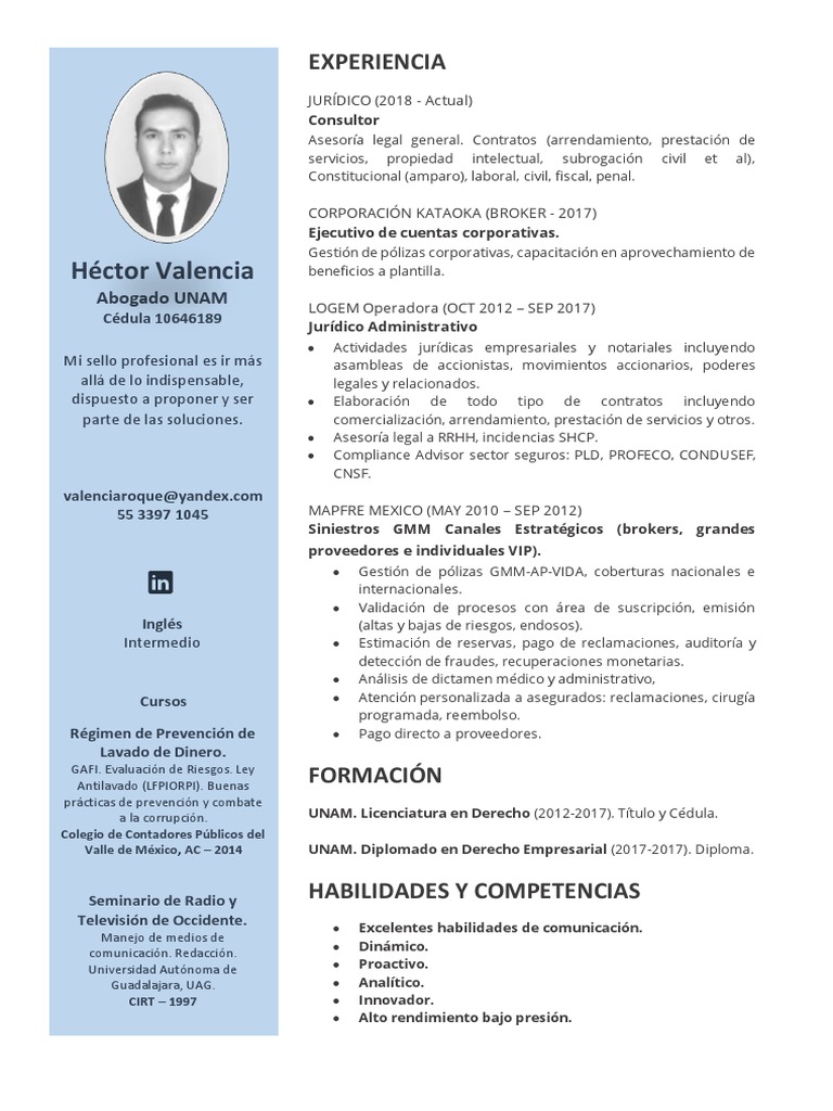 CV - Hector Valencia | PDF