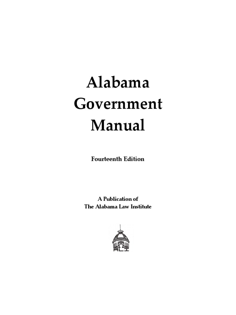 Alabama Government Manual Overview | PDF | Licensure | Attorney General