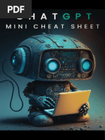 ChatGPT Cheatsheet (v3) | PDF | Artificial Intelligence | Intelligence (AI) & Semantics