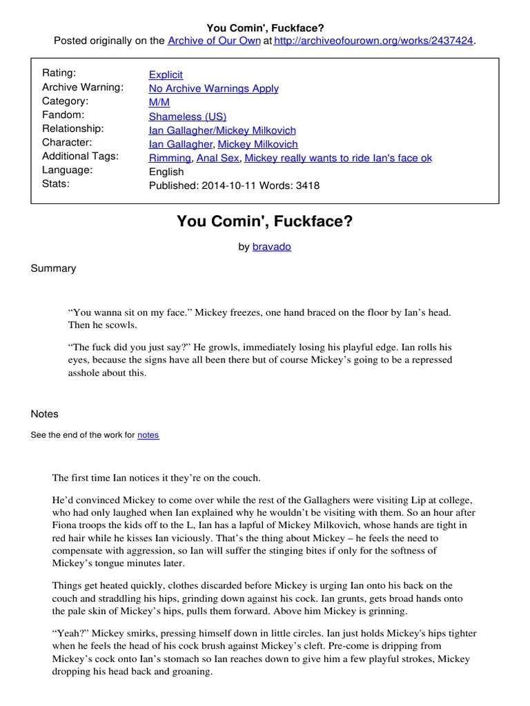 You Comin Fuckface | PDF | Human Anatomy