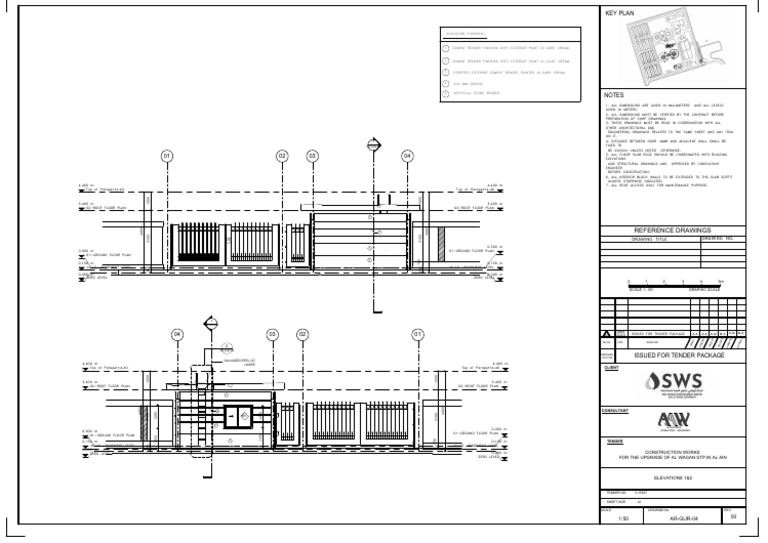 23 - Sheet-ELEVATIONS 1&2 | PDF | Door | Structural Engineering